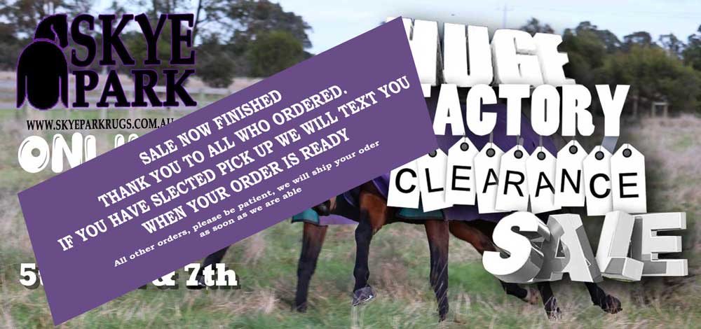 Skye Park Rugs | Australia's Home of Horse Rugs, Blankets and Accessories